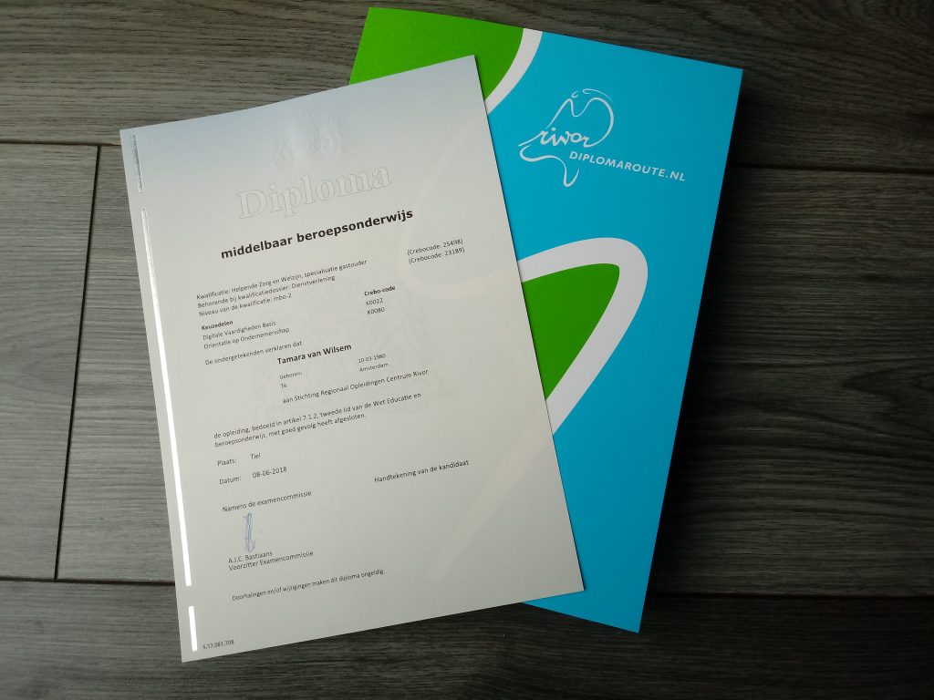Diploma behaald